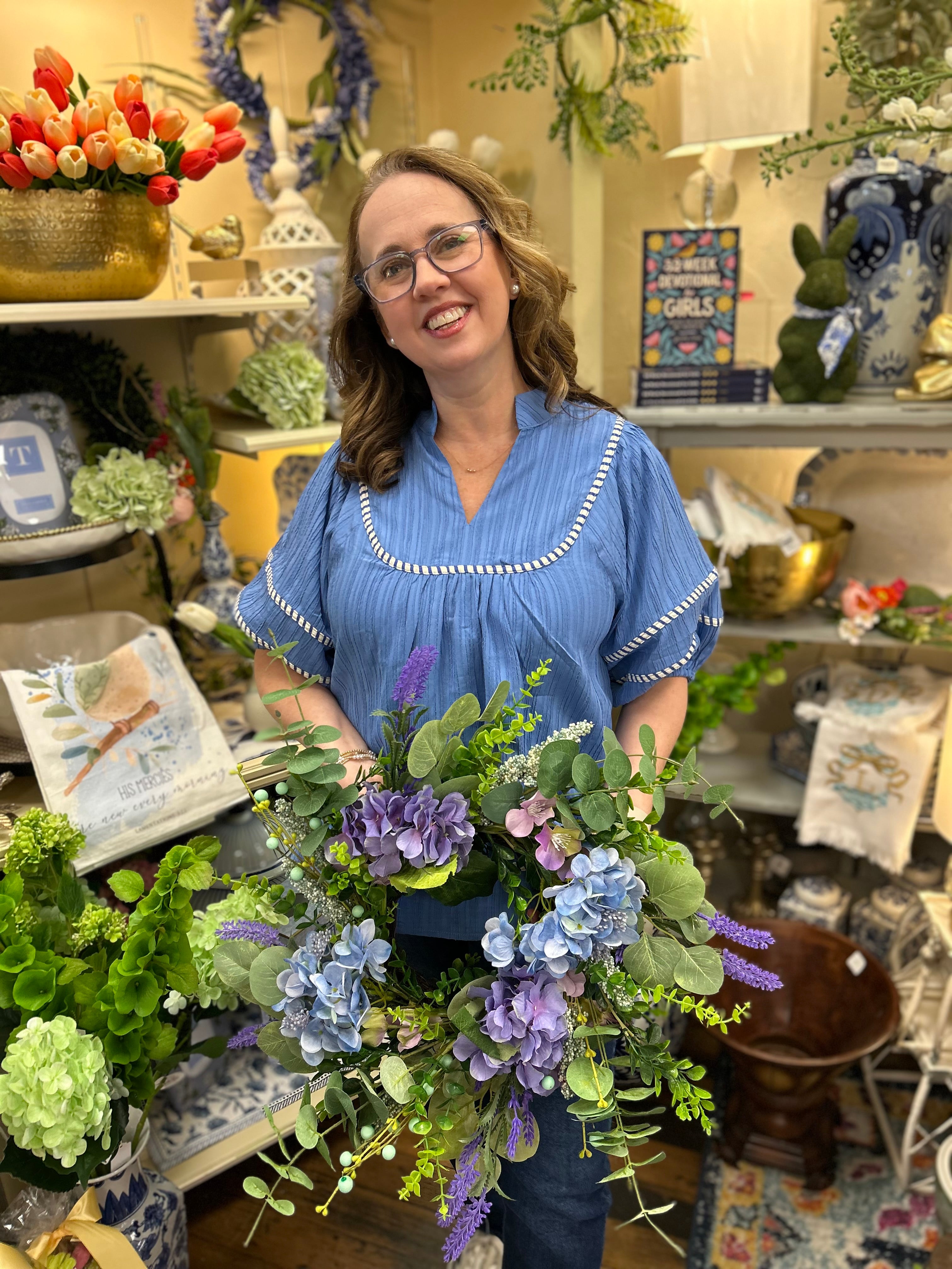 Blue Textured Top – My Favorite Things