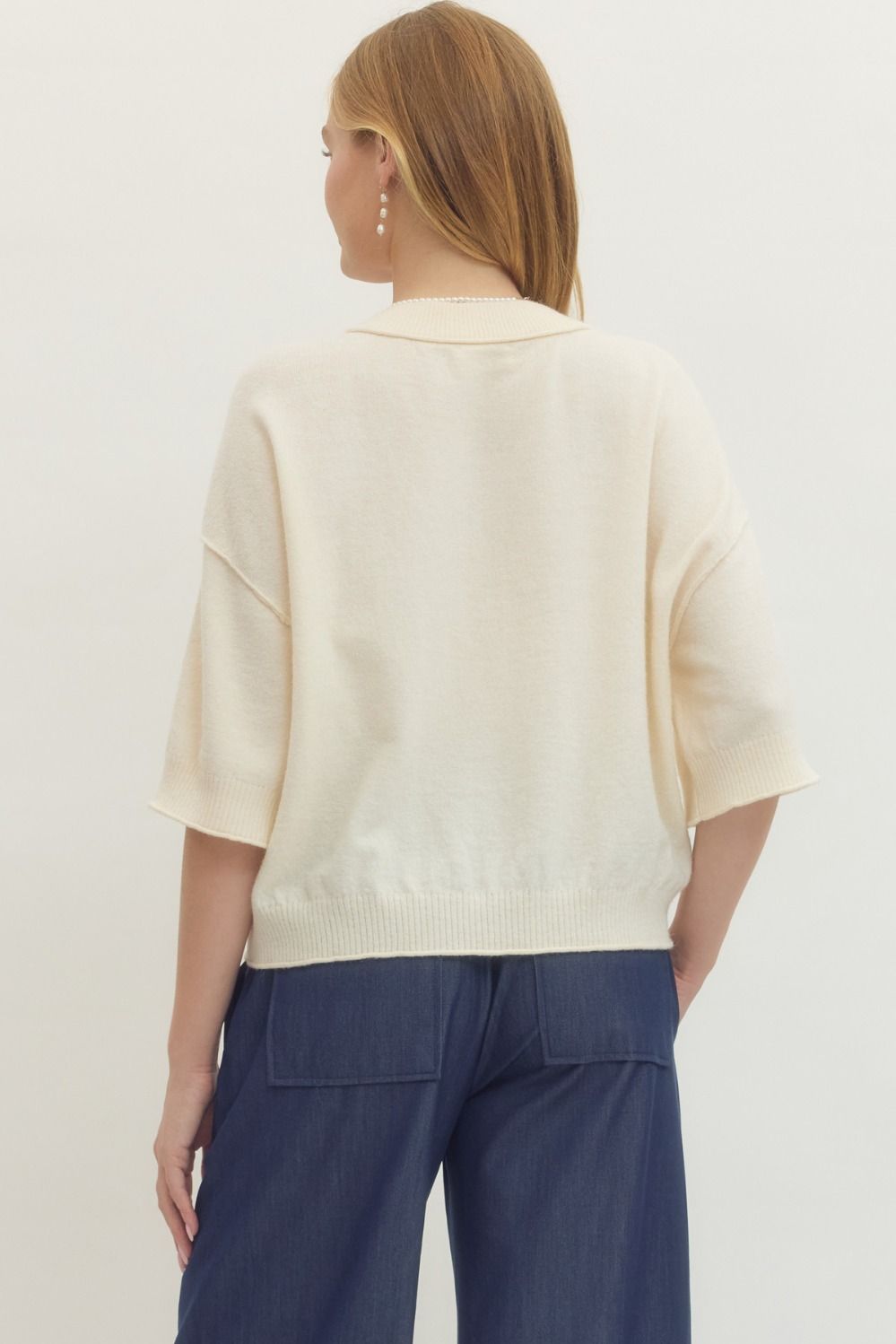 Cream Cropped Sweater – My Favorite Things